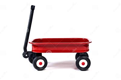 Red Wagon stock image. Image of entertainment, child - 28905783