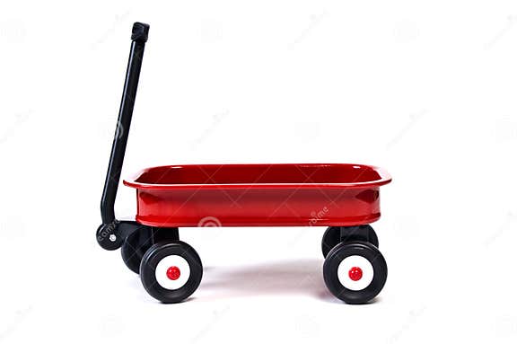 Red Wagon stock image. Image of entertainment, child - 28905783