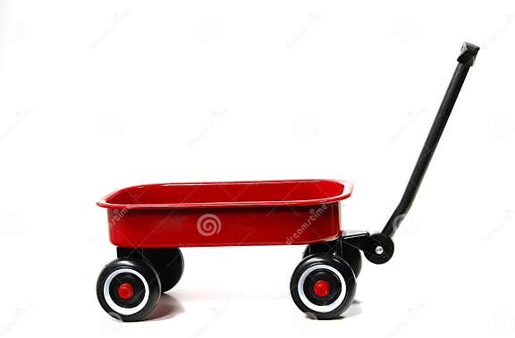 Red Wagon stock photo. Image of wagon, cart, push, seasonal - 37932