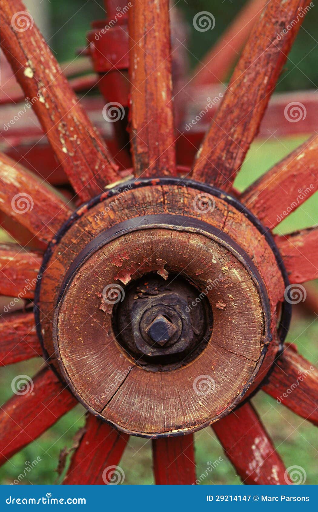 Red Wagon Wheel stock image. Image of spokes, wheel, wagon - 29214147
