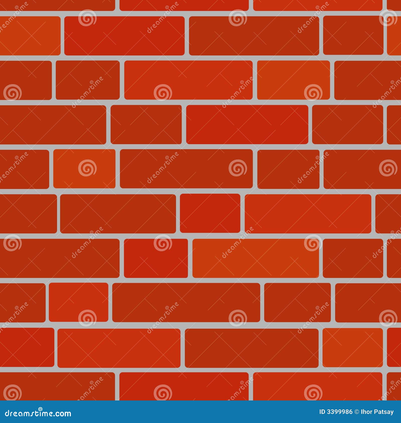 Red wall stock vector. Illustration of vector, bricken - 3399986