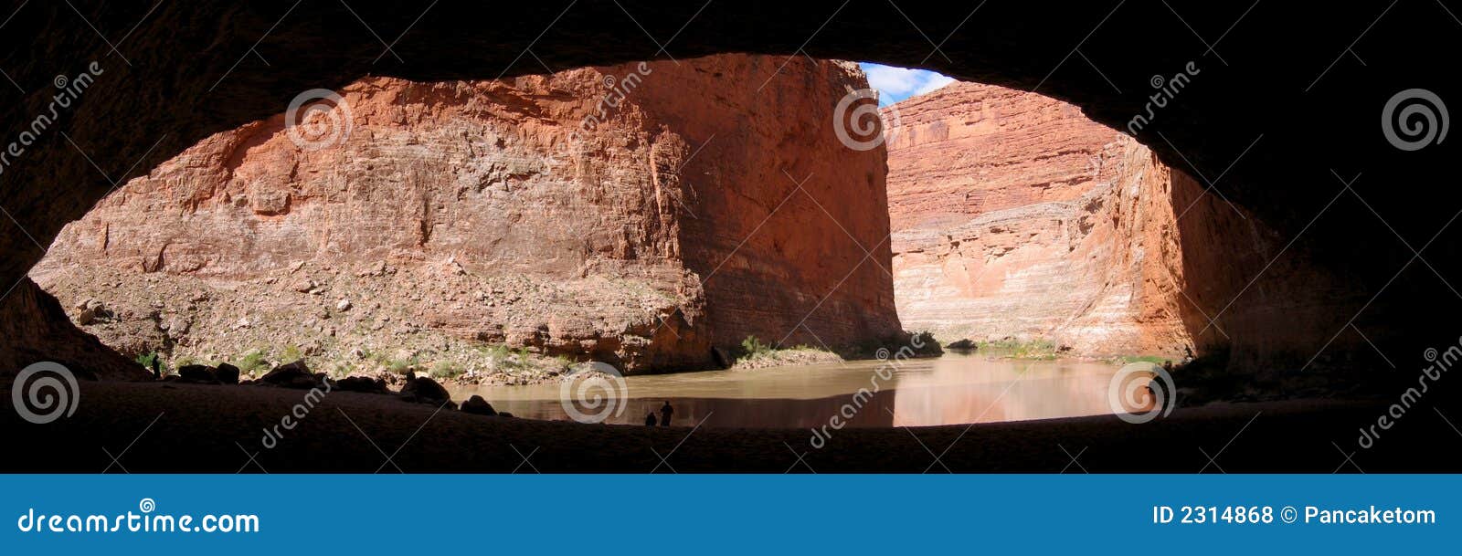 Red Wall Cavern Panorama stock photo. Image of scenic - 2314868