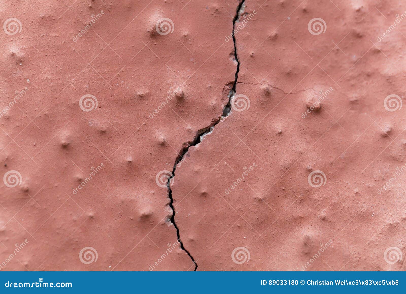 Red wall color with cracks stock photo. Image of house - 89033180
