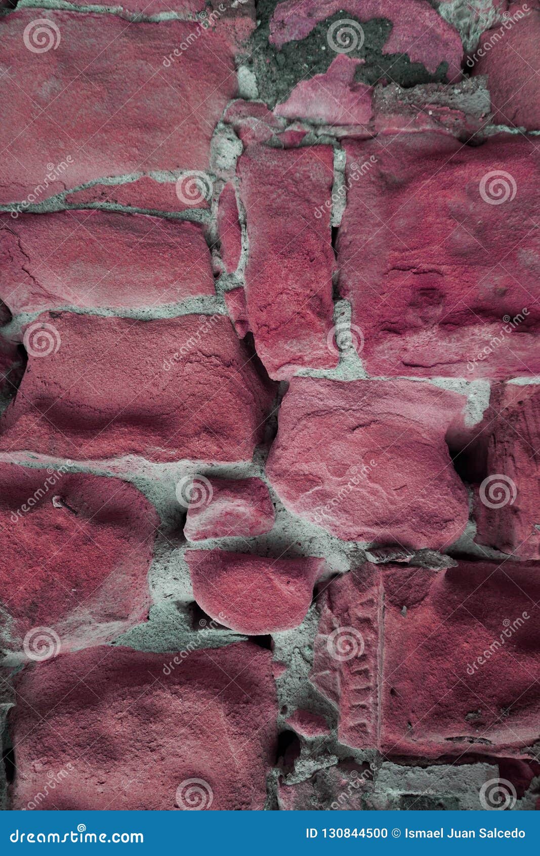 The Red Wall Texture Pattern Stock Photo - Image of orange, street ...