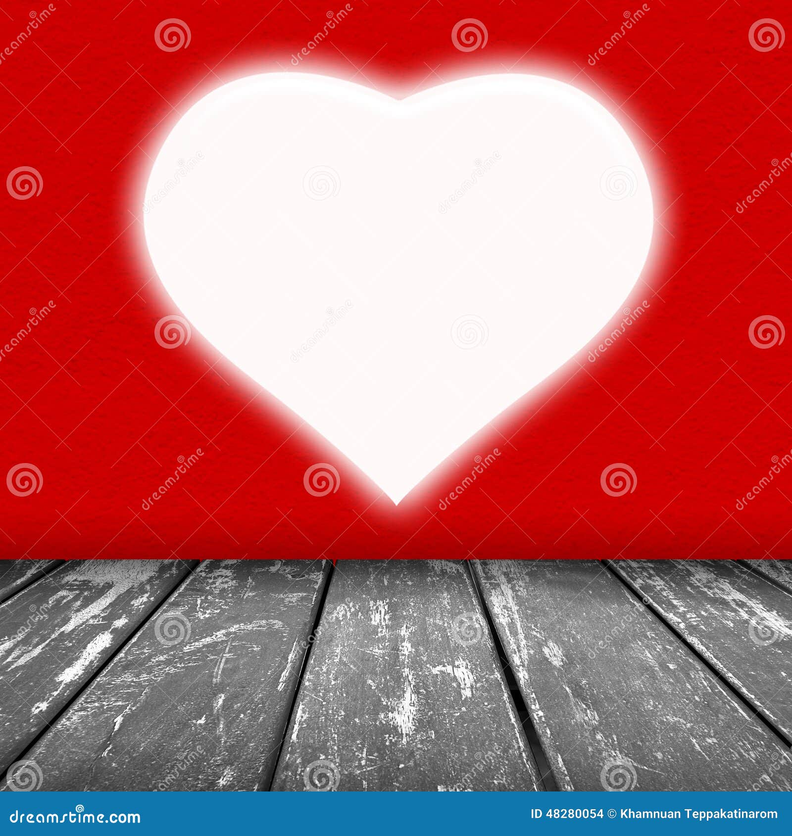 Red Wall Texture with White Heart Void Stock Illustration ...