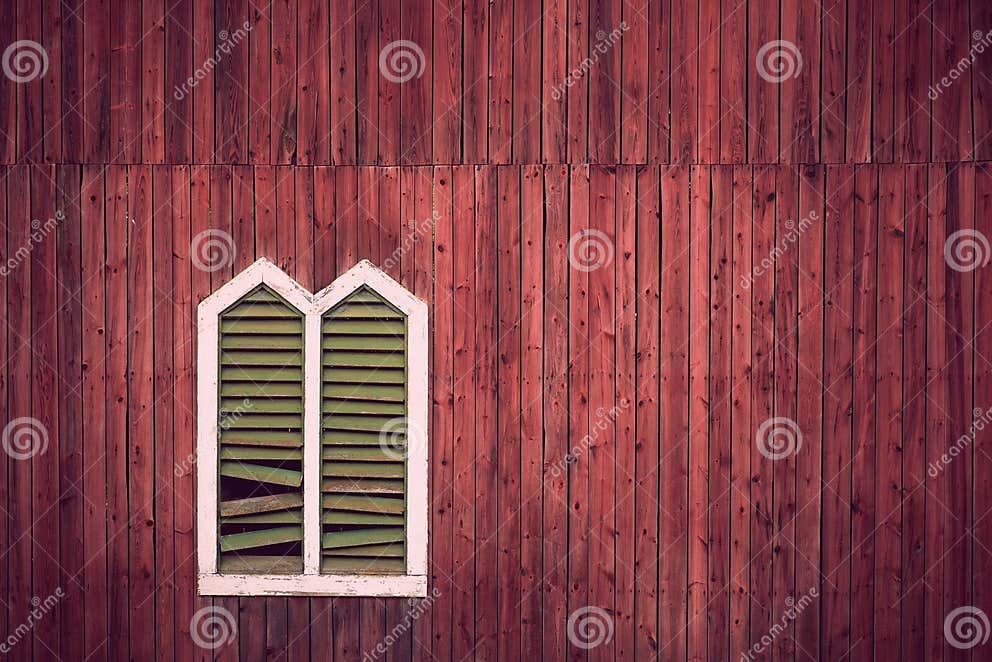 Red wall with window frame stock photo. Image of window - 22823880