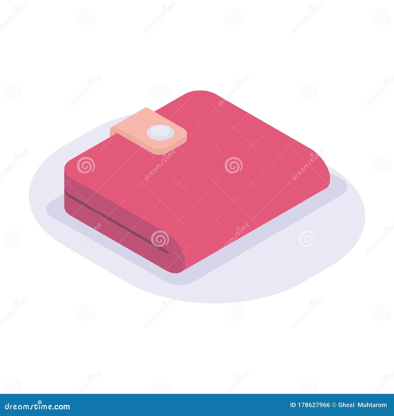 Red Wallet Isometric Icon with Modern Flat Style Color Stock ...