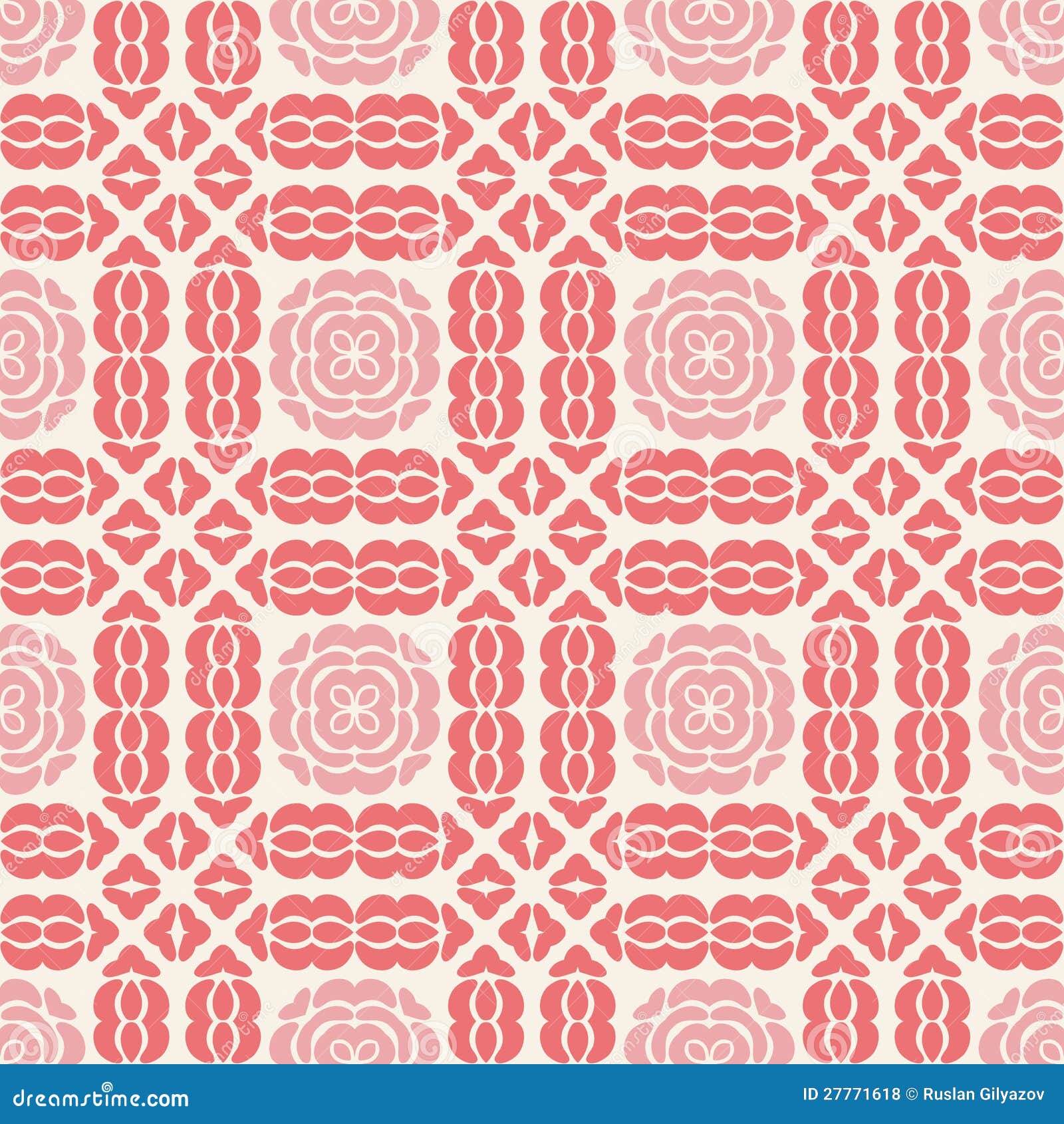 Red wallpaper pattern stock vector. Illustration of flower - 27771618