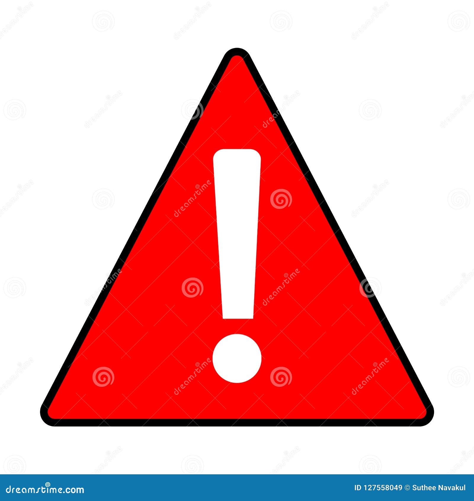 Attention Caution Sign Exclamatory Mark Vector Isolated Danger Warning ...