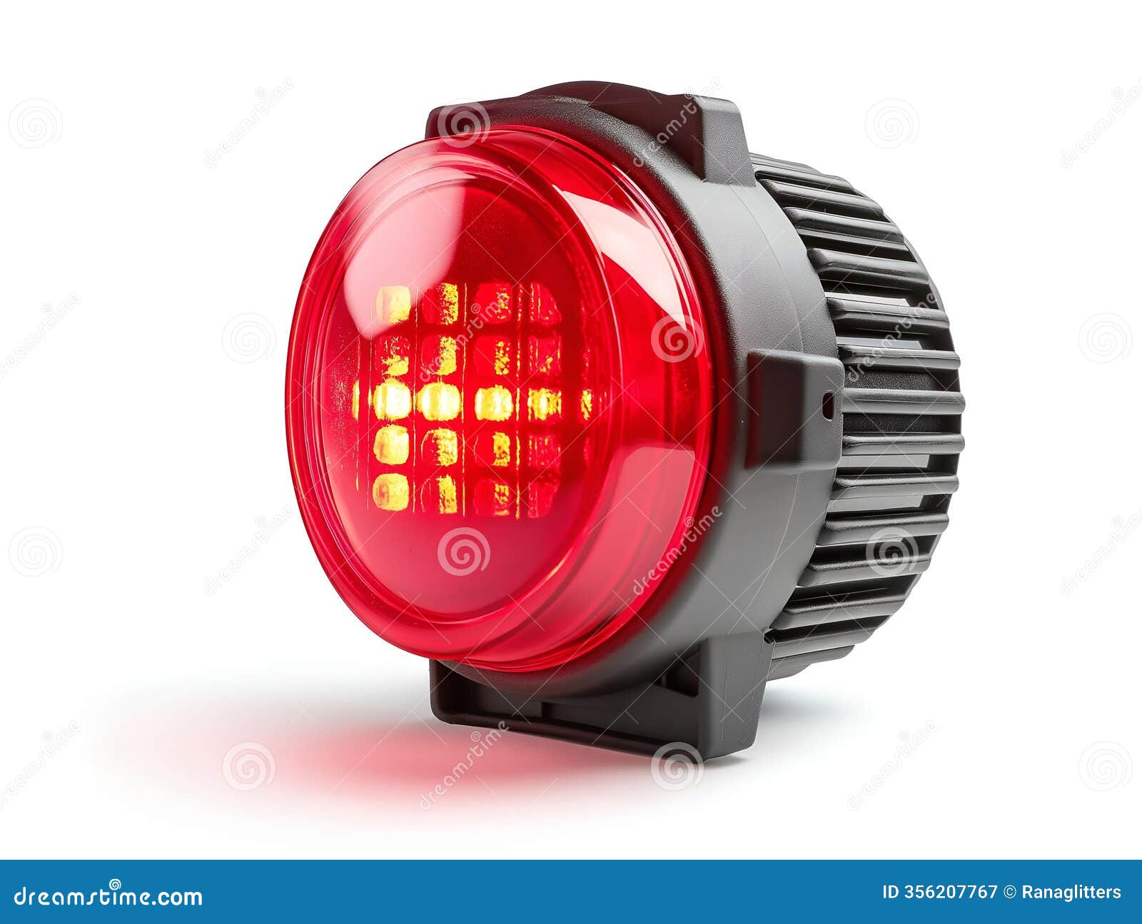 Red Warning Light Multiple Led Red Warning Light Isolated on White ...