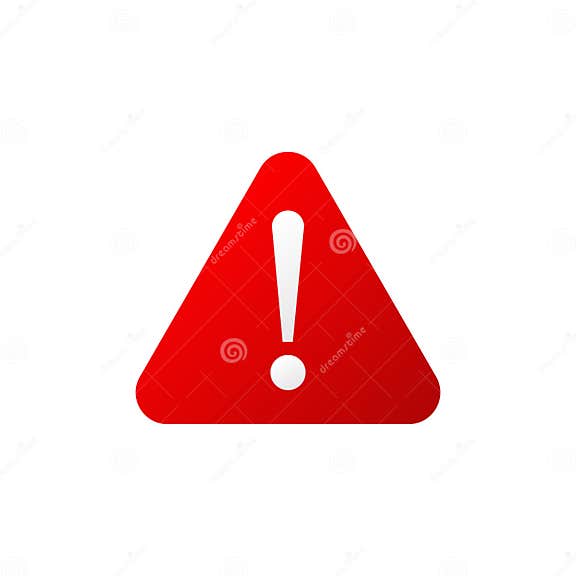 Red Warning Sign Eps 10 Vector Stock Vector - Illustration of mark ...