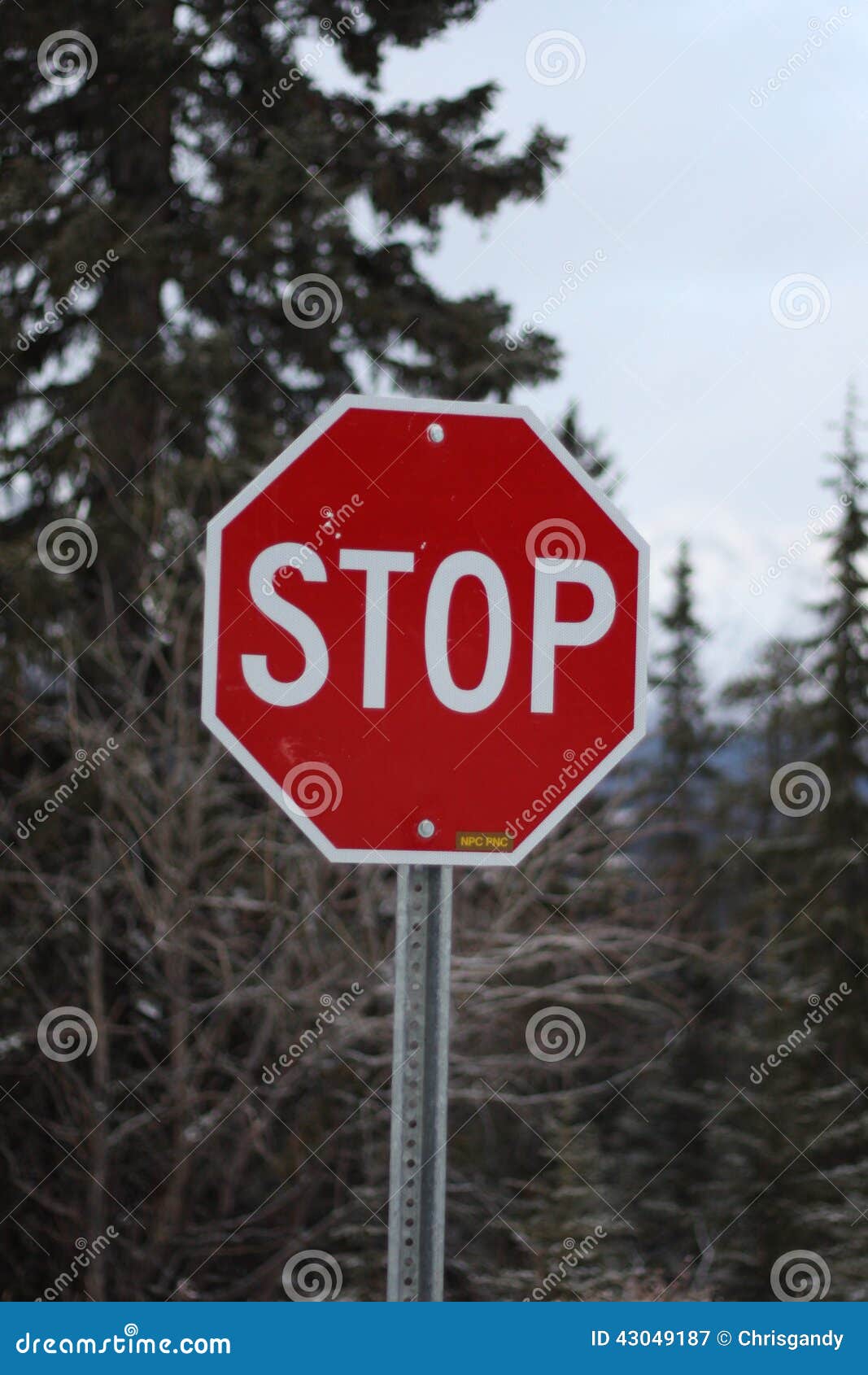 Warning Stop Sign On The Road Against The Background Of A White Car And ...