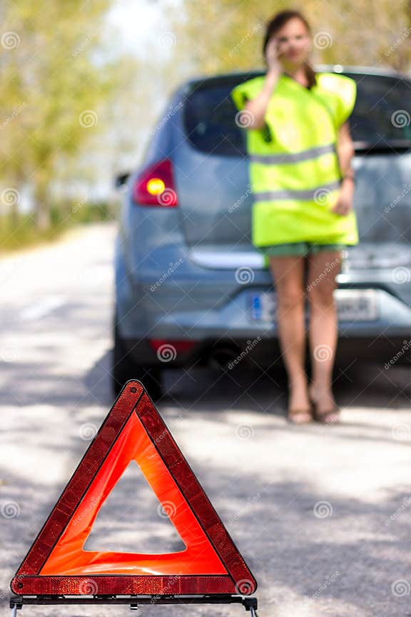 Red warning triangle stock image. Image of safety, prevention - 28666315