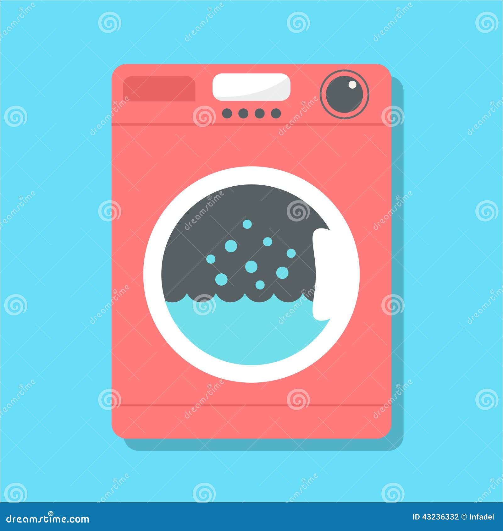 Washing Machine Isometric Icon. 3d Line Art Technical Drawing. Editable ...