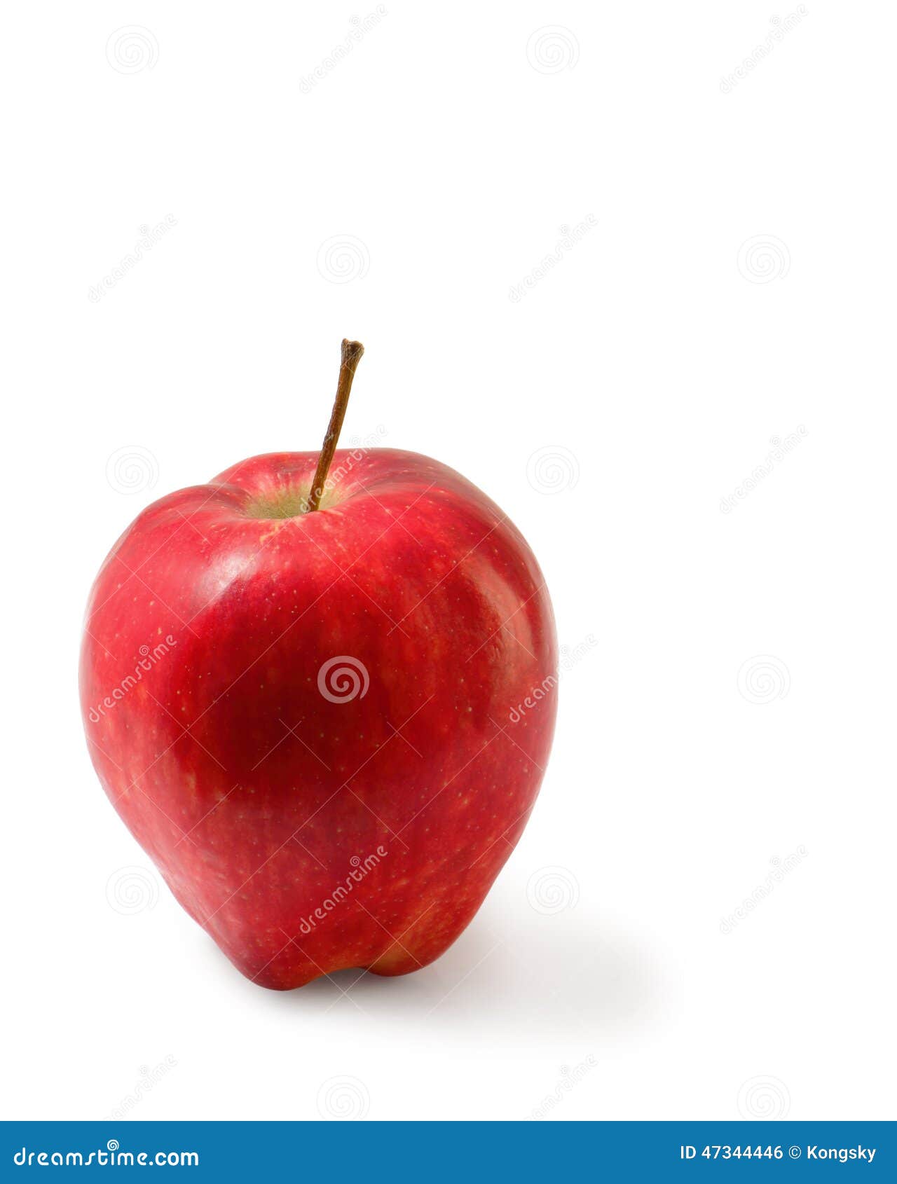 Red Washington Apple Isolated Clipping Path. Stock Photo - Image of ...