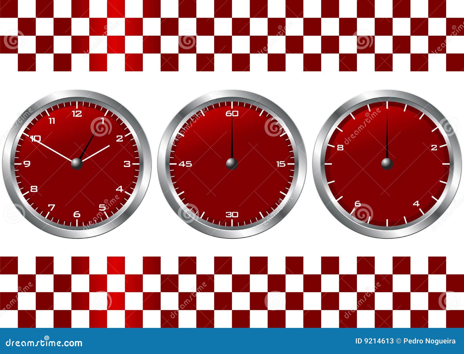 Red Watches and Chronographs Stock Vector - Illustration of ...