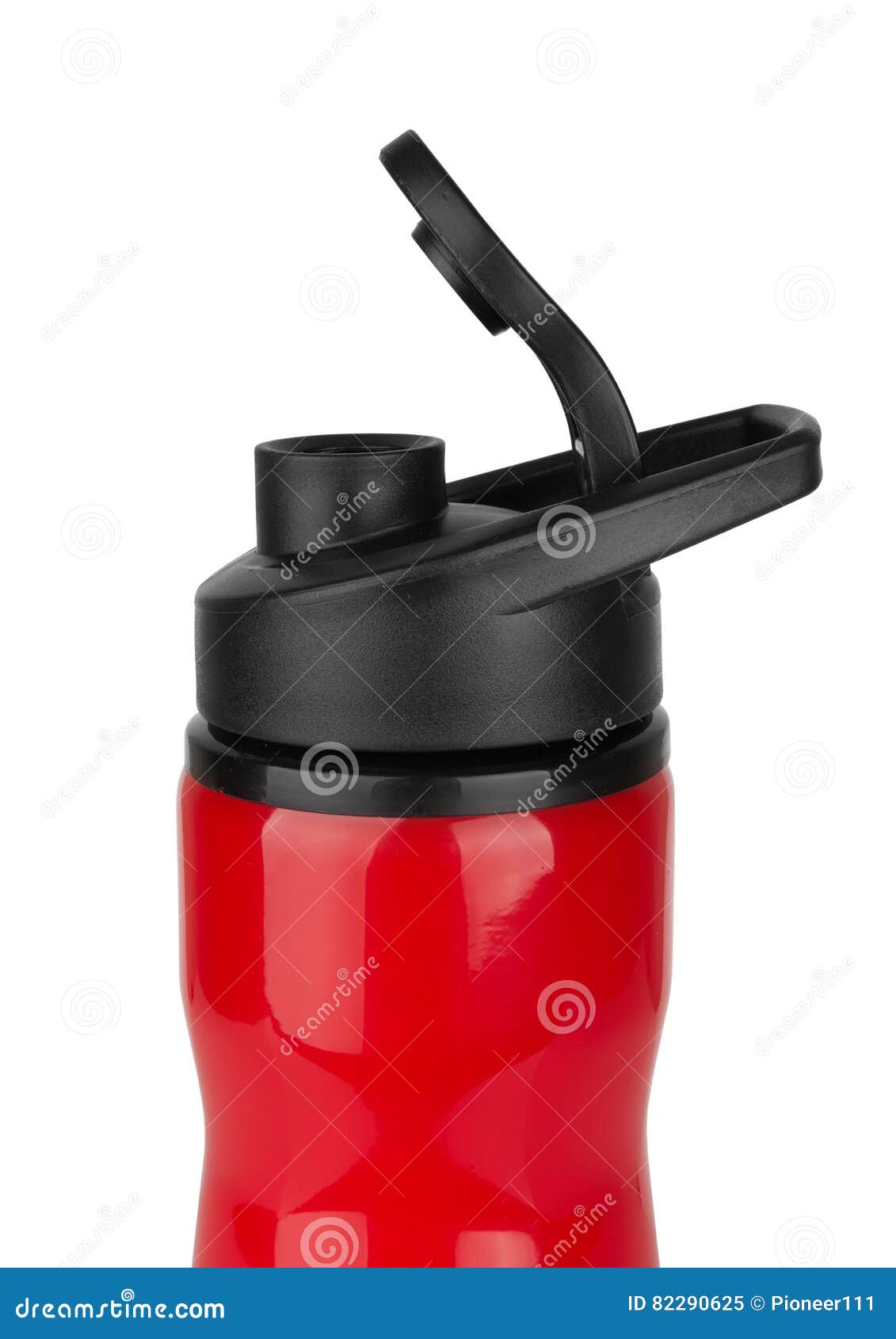A red water bottle stock image. Image of container, metal - 82290625