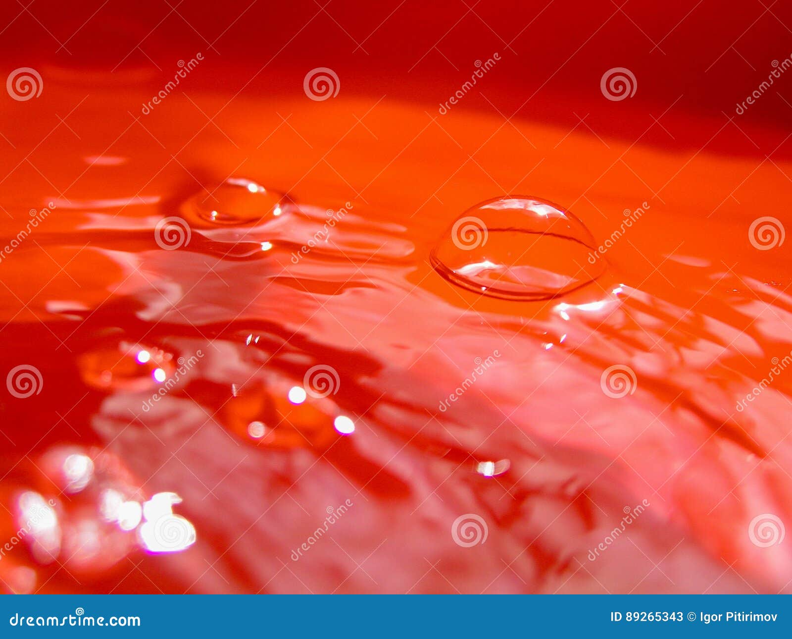Red Water Bubbles Abstract stock image. Image of abstract - 89265343
