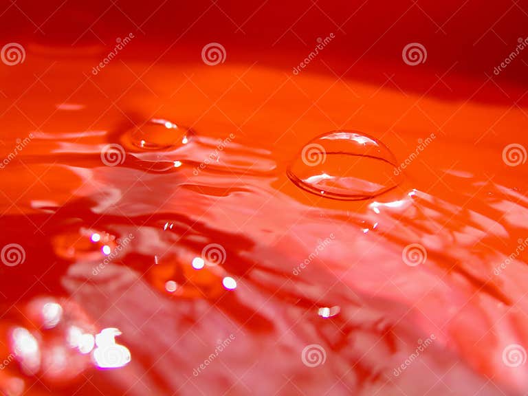 Red Water Bubbles Abstract stock image. Image of abstract - 89265343
