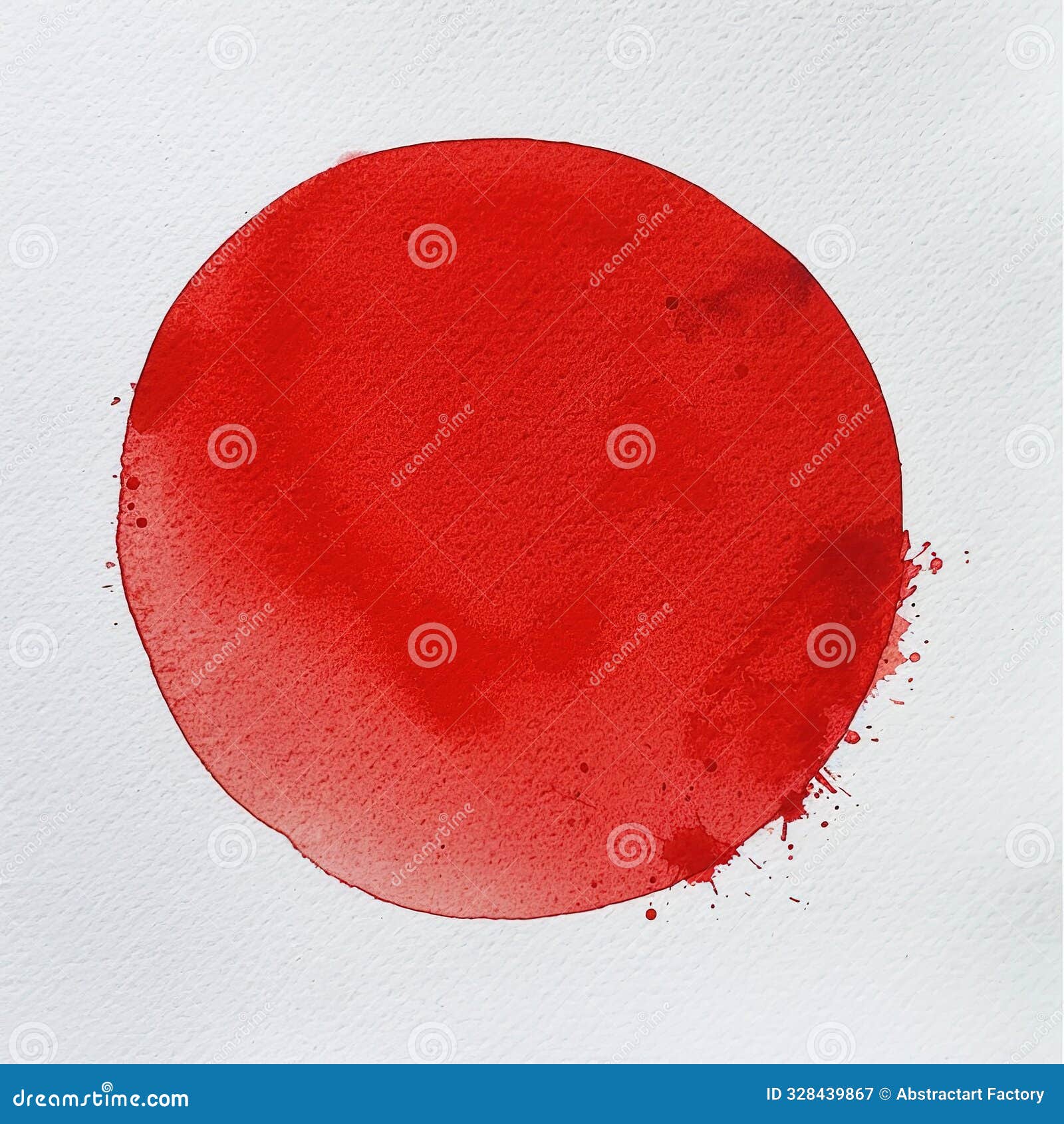 Red Water Colour in Round and Spreades Form on Transparent Background ...