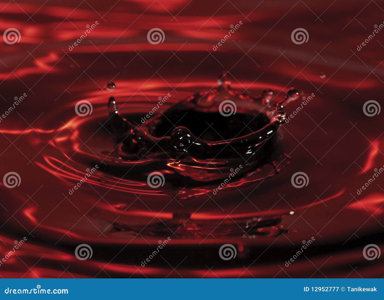 Red water drop and splash stock image. Image of freshness - 12952777