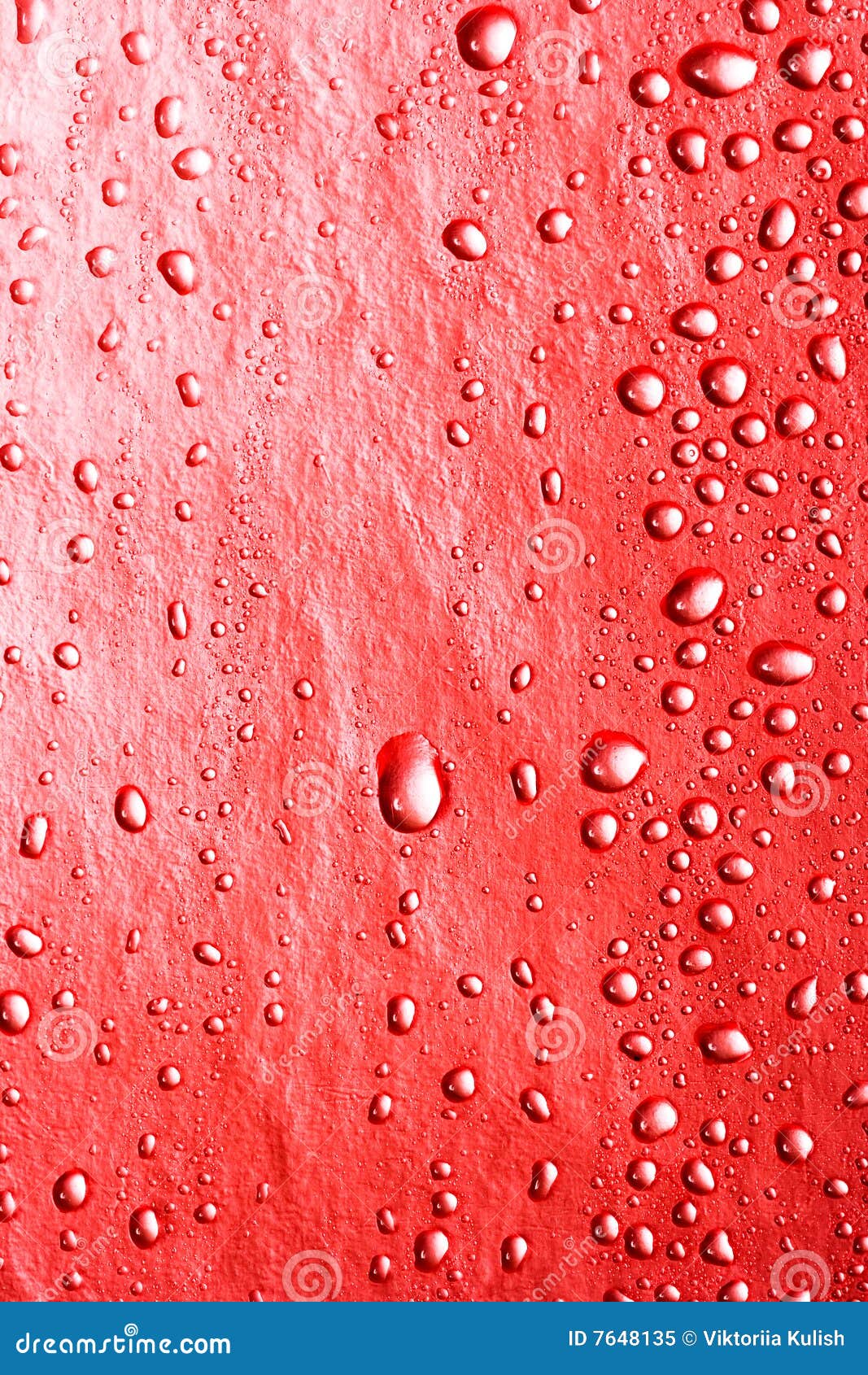 Red water drops stock image. Image of calm, abstract, still - 7648135
