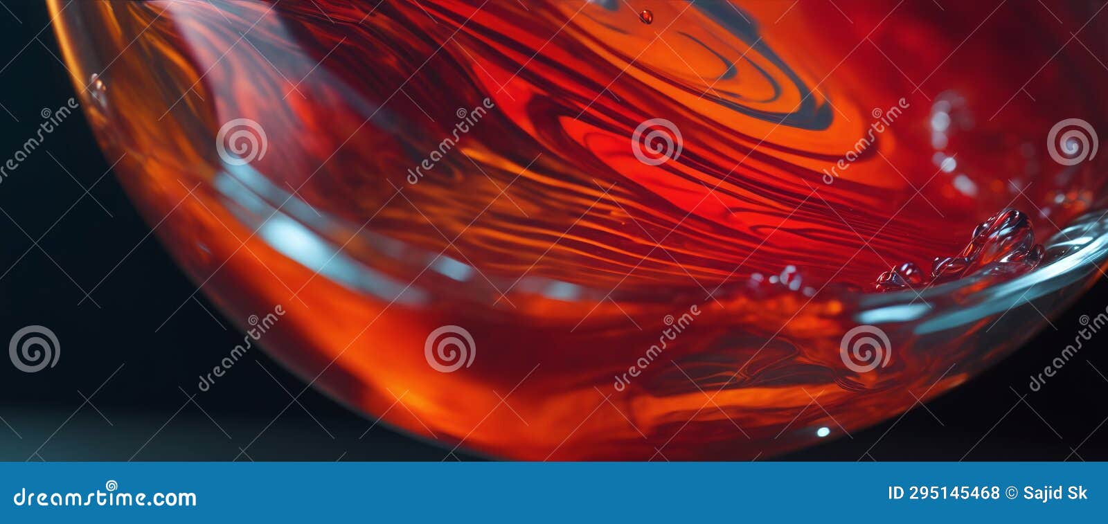 Red Water Drops. Coloring Water Splash. Black Background and White ...