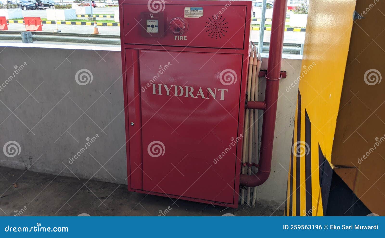 Red Water Indoor Hydrant Box Editorial Photo - Image of prevention ...