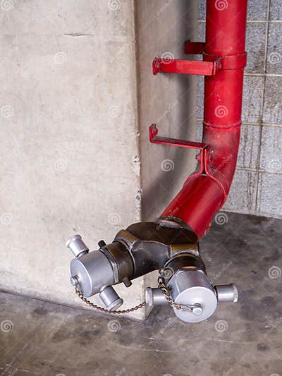 Water Pipe and Fire Valve System Control Fighting Panel Stock Image ...