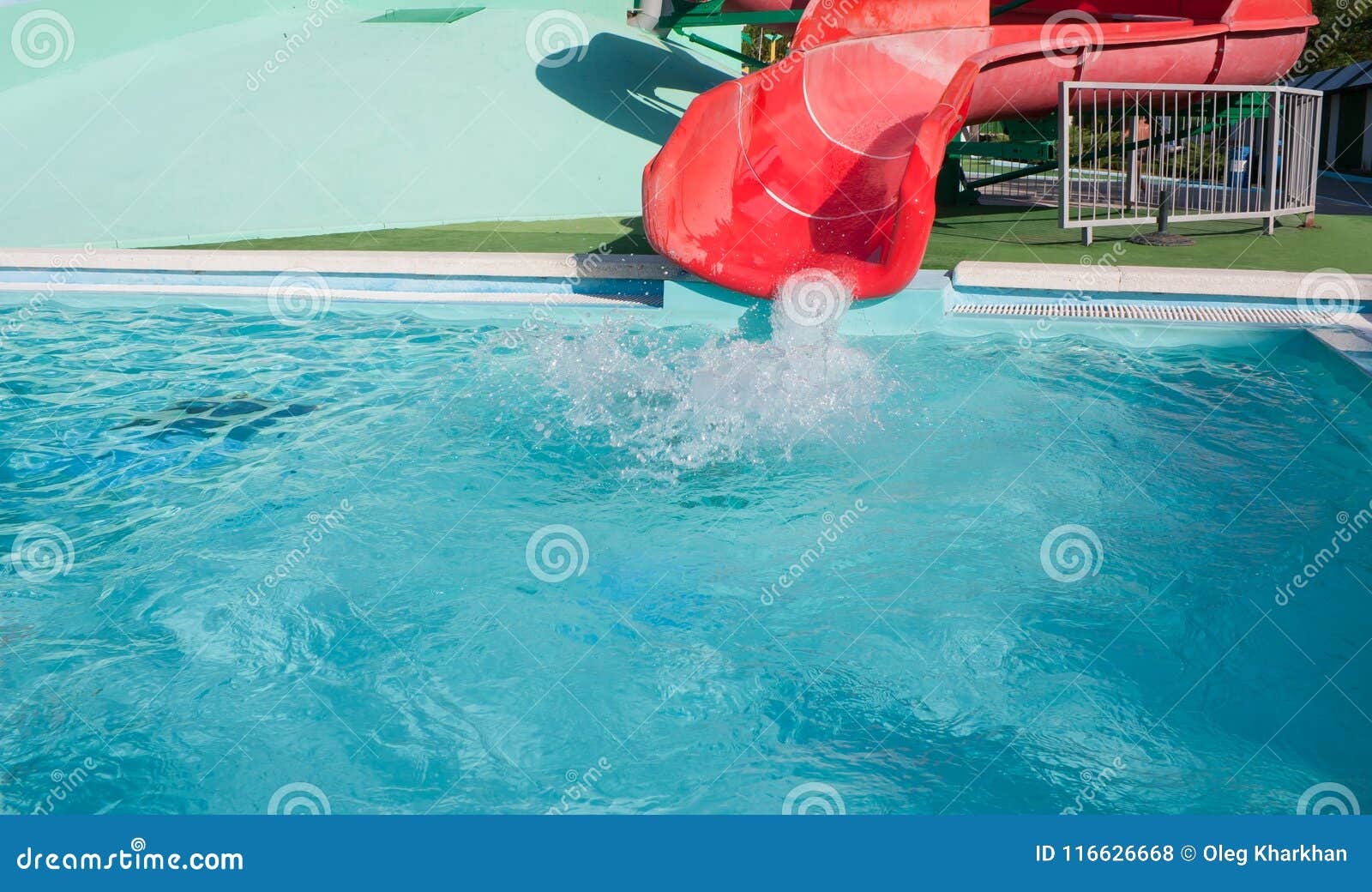 Water Slide in the Water Park. Stock Photo - Image of outdoor, play ...