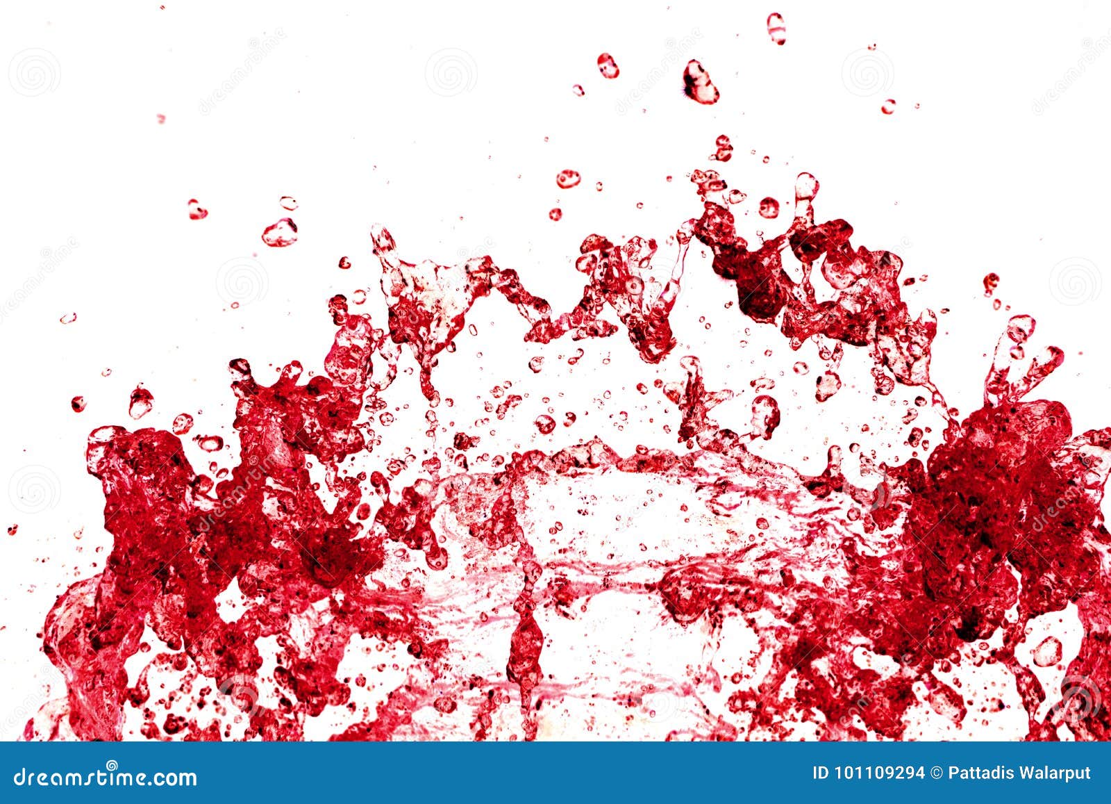 Red Water Splash on Background Stock Photo - Image of energy, close ...