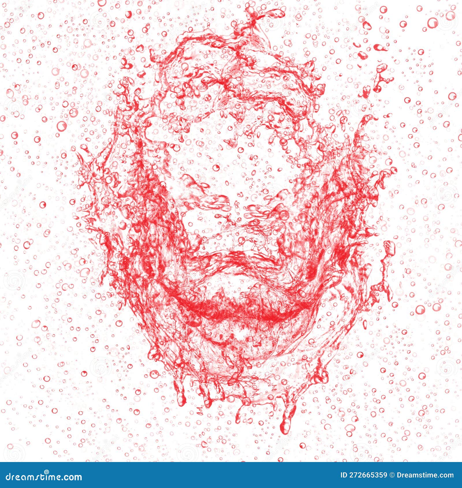 Red Water Splash Object stock image. Illustration of wave - 272665359