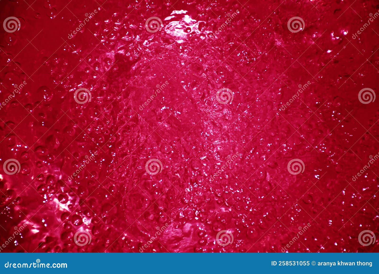 The Red Water Surface Bubbling into a Beautiful Grain Stock Image ...