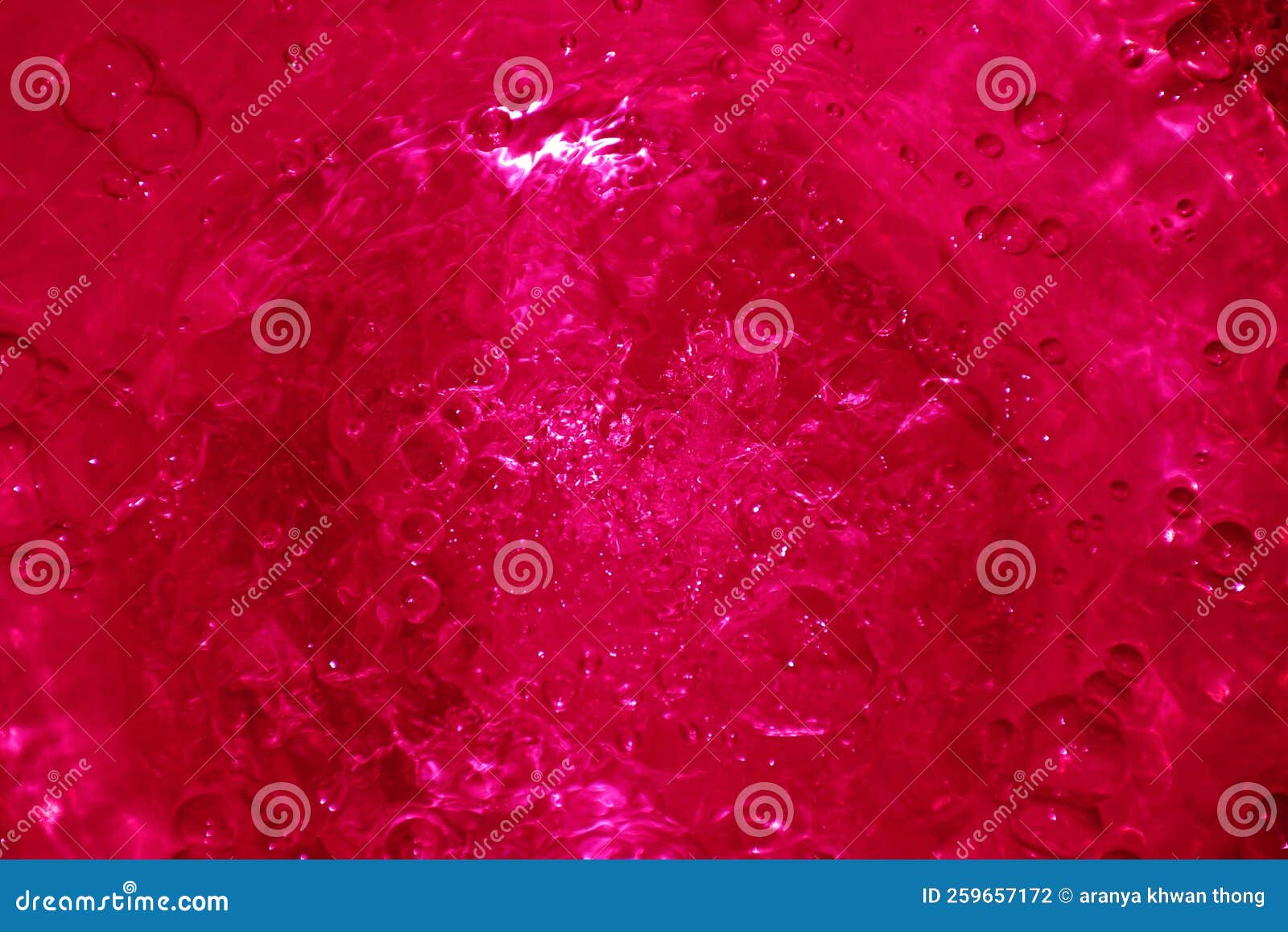 The Red Water Surface Bubbling into a Beautiful Grain Stock Photo ...