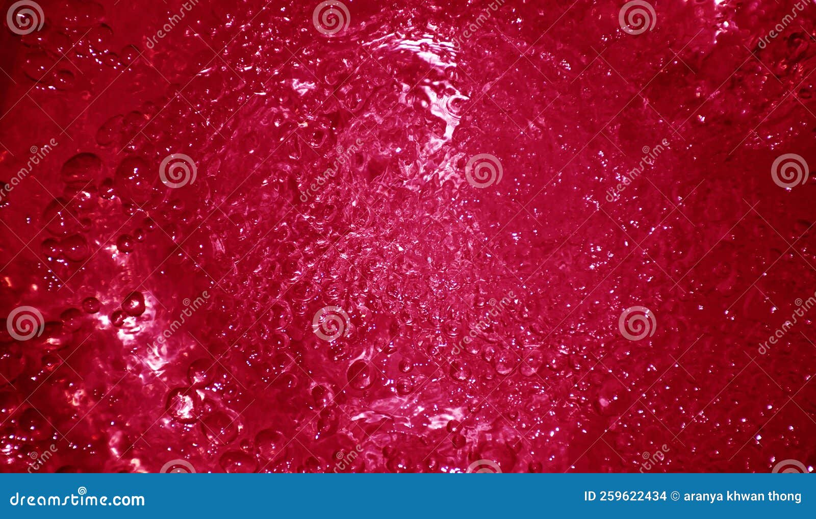 The Red Water Surface Bubbling into a Beautiful Grain Stock Photo ...
