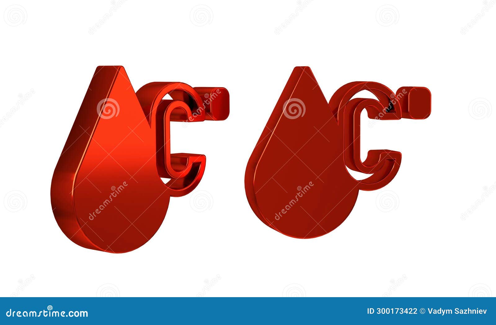 Red Water Temperature Icon Isolated on Transparent Background. Stock ...