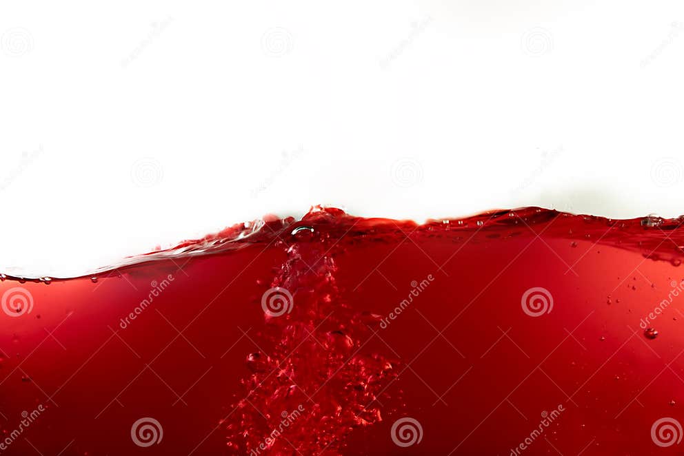 Red Water Waves and White Background Stock Photo - Image of motion ...