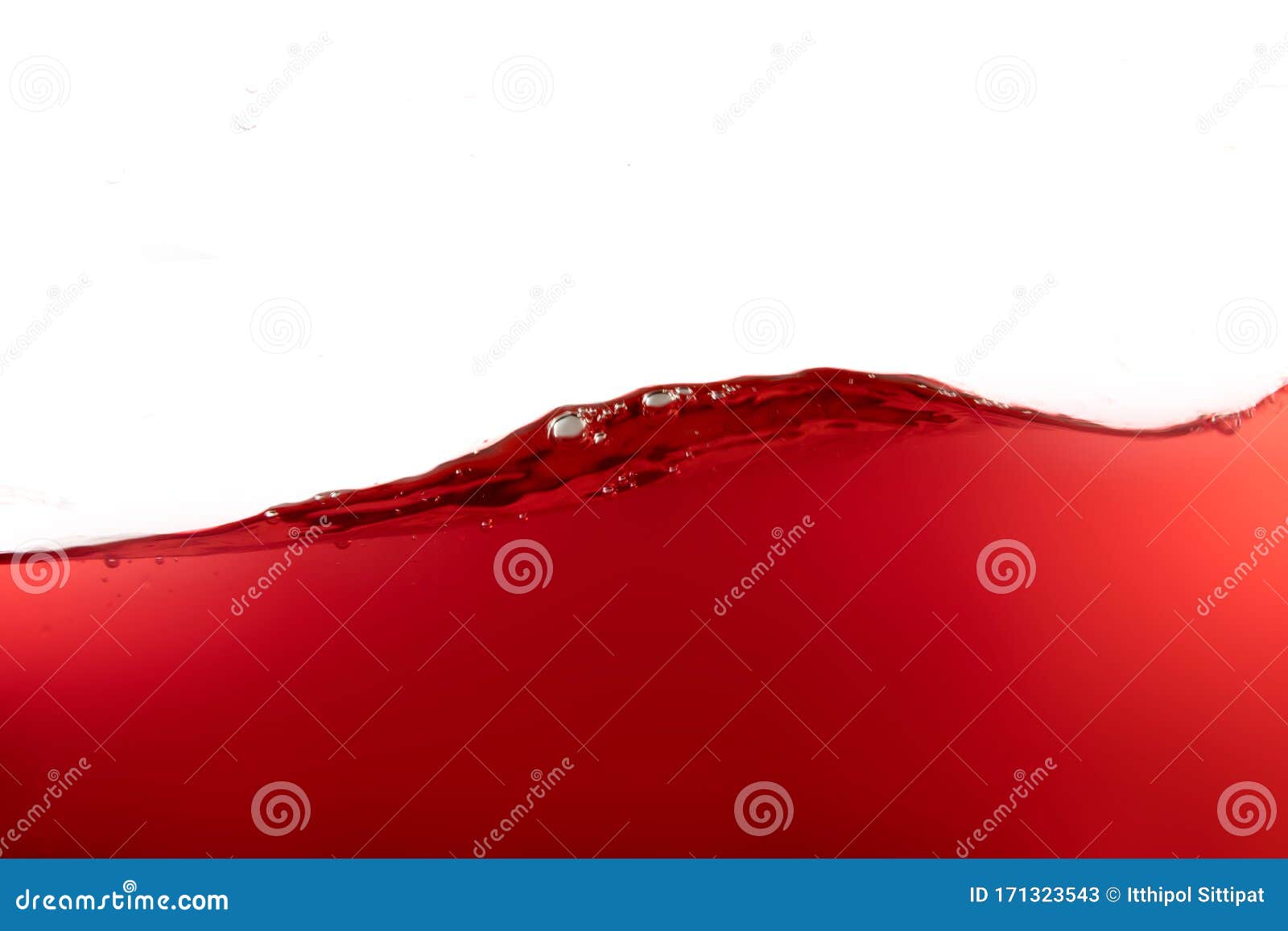 Red Water Waves and White Background Stock Image - Image of single ...