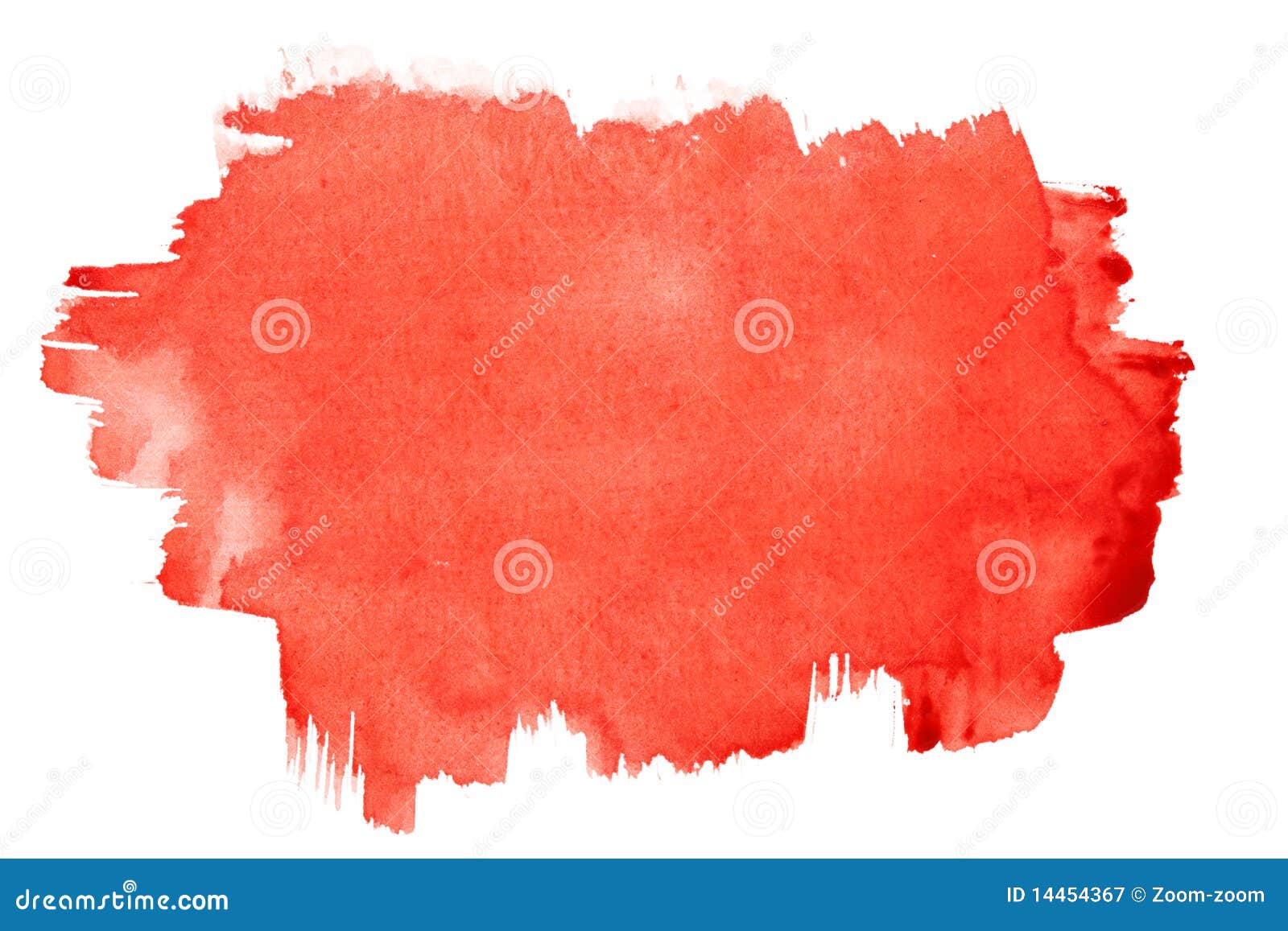 Red Watercolor Brush Strokes Stock Image - Image of scary, isolated ...