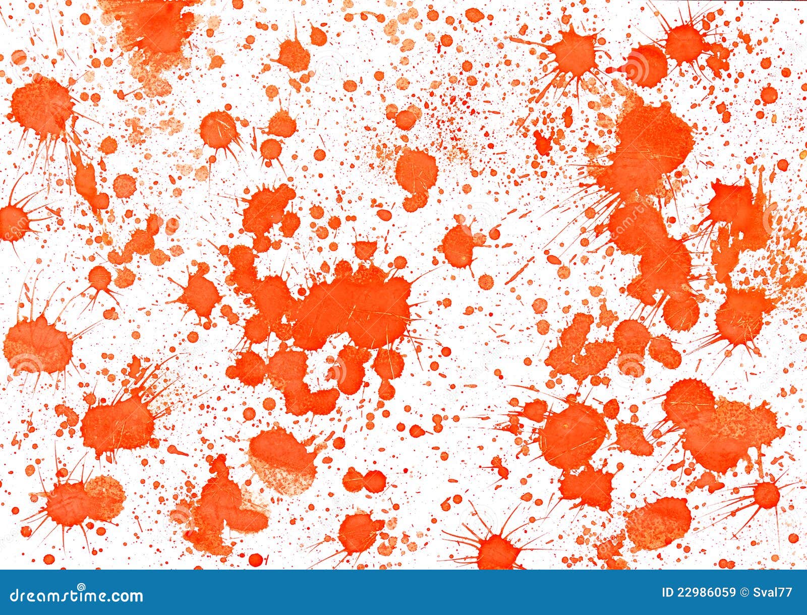 Red Watercolor Drops on Paper Stock Illustration - Illustration of ...