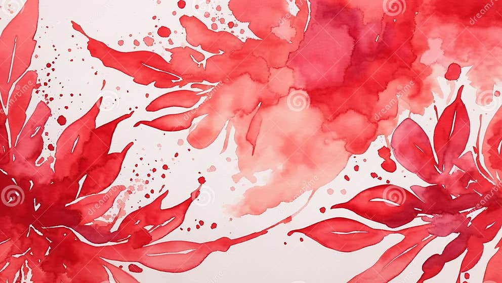 Red Watercolour Background stock illustration. Illustration of ...
