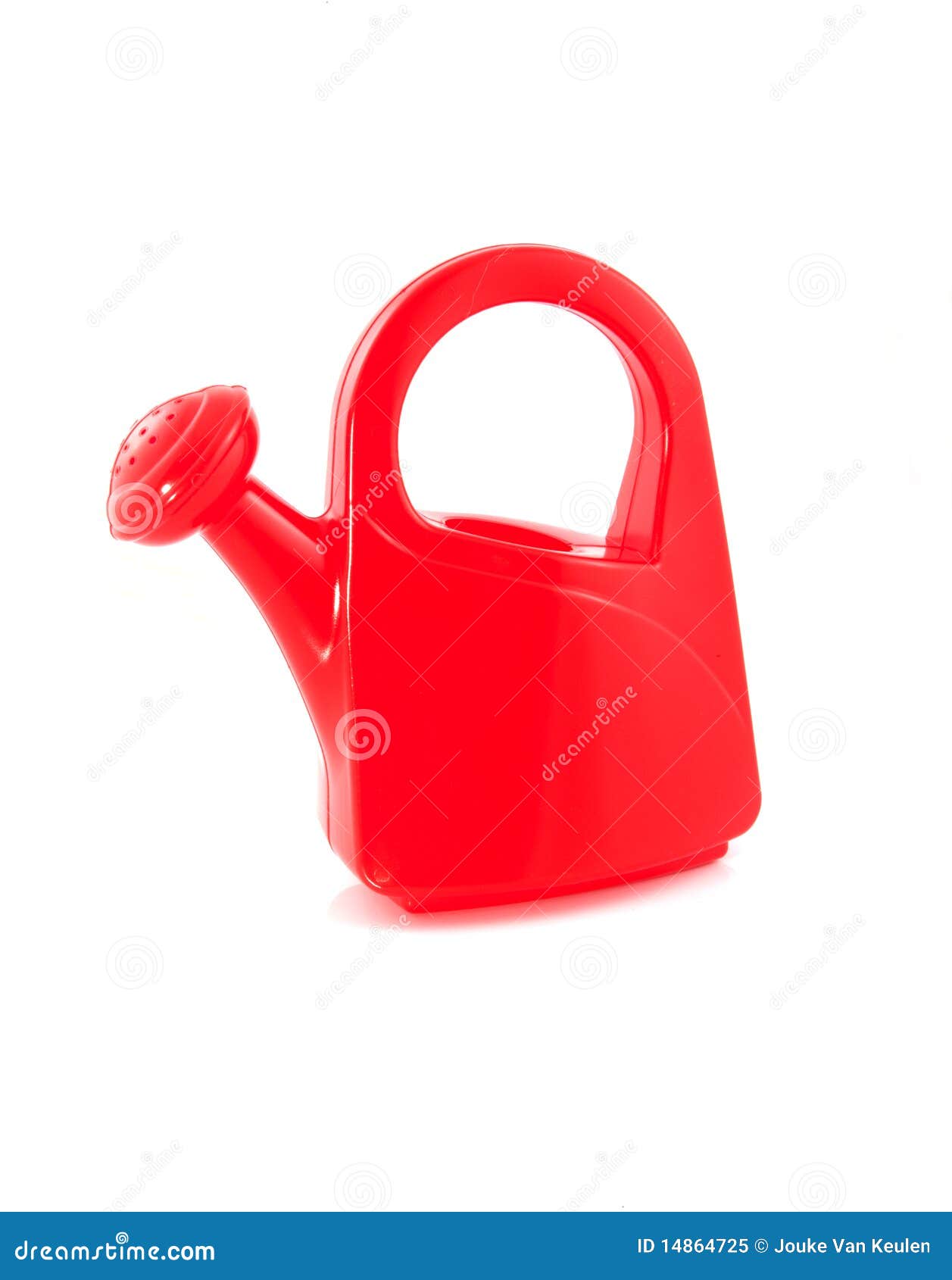 Red watering can stock image. Image of decor, outdoor - 14864725
