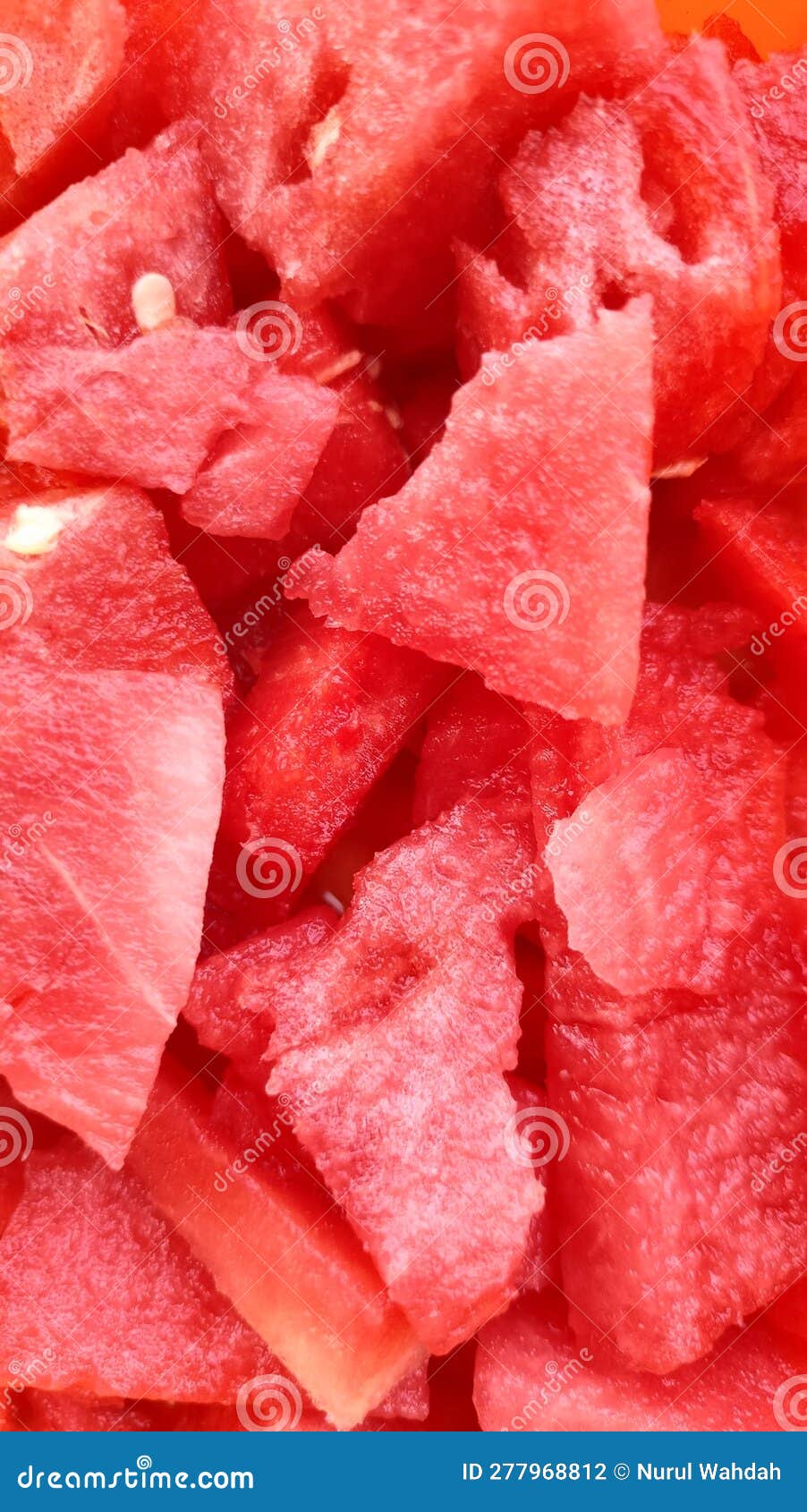 Red Watermelon Cut into Pieces and Ready To Eat Stock Photo - Image of ...