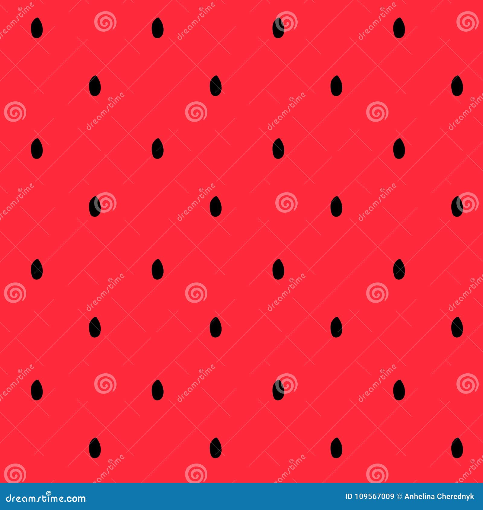 Red Watermelon Pulp with Seeds Pattern Seamless Stock Vector ...