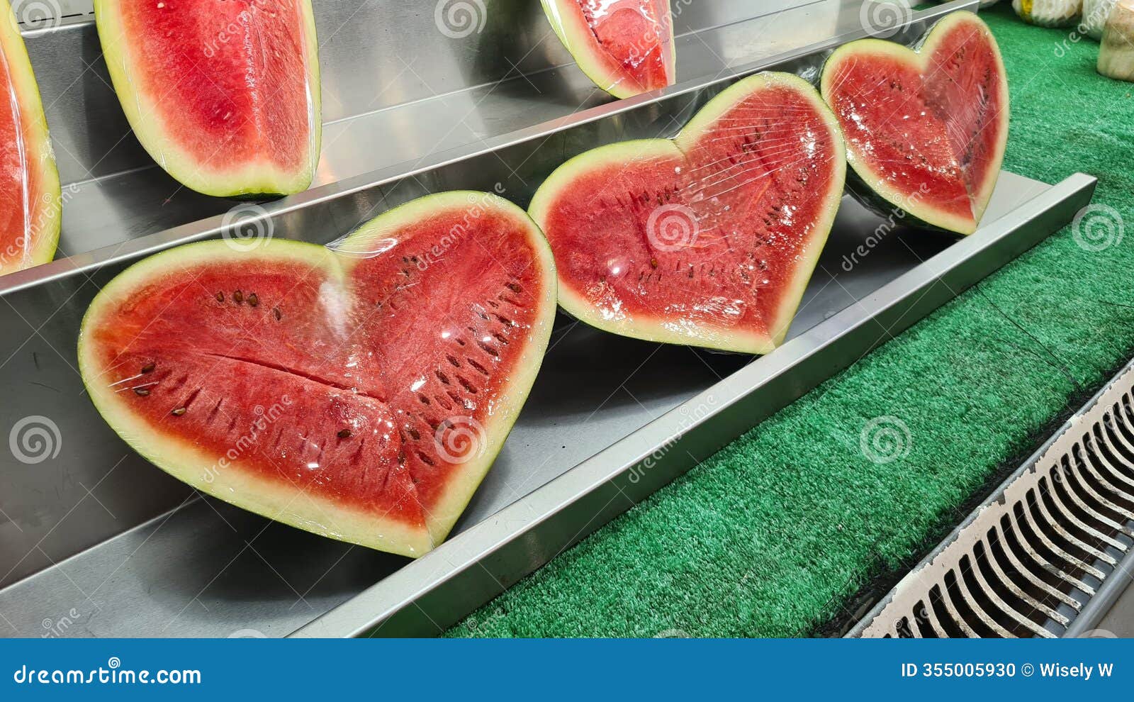 Red Watermelon Shaped Like a Heart. Stock Photo - Image of drink, heart ...