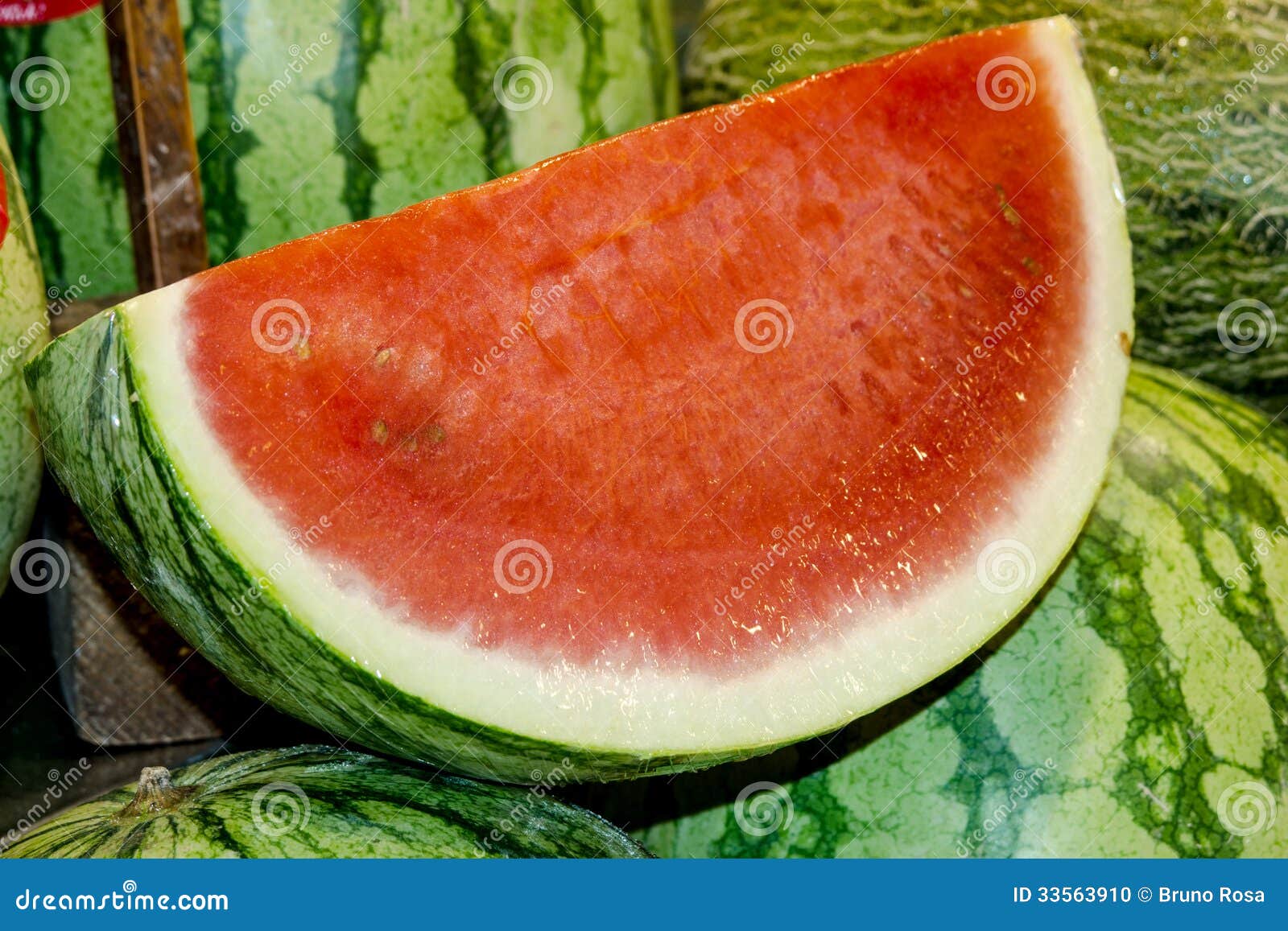 Red watermelon slice stock photo. Image of nature, food - 33563910
