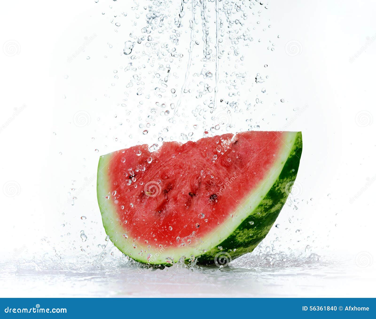 Red Watermelon with Splash of Water Stock Photo - Image of nourishing ...