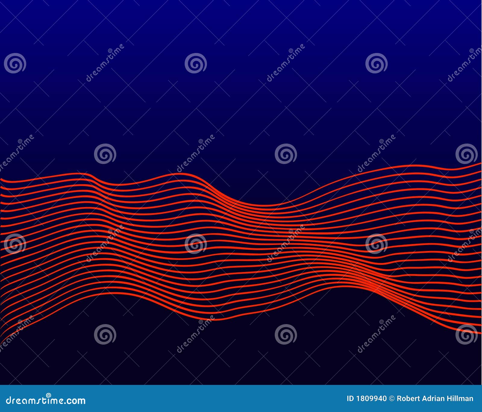 Red wave stock vector. Illustration of wave, ribbon, shadow - 1809940