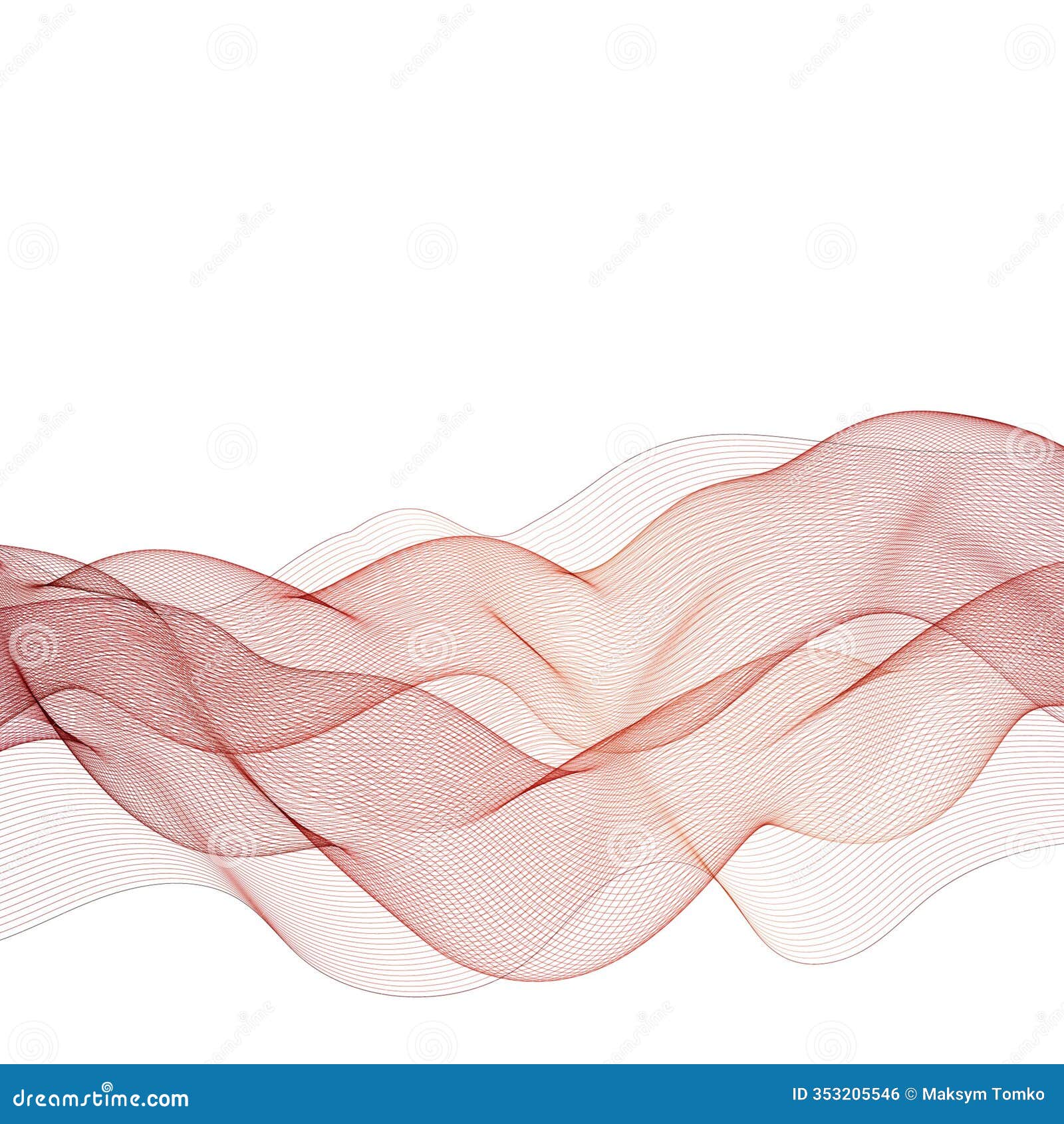 Red Wave. Abstract Vector Graphics. Eps 10 Stock Illustration - Illustration of colorful ...