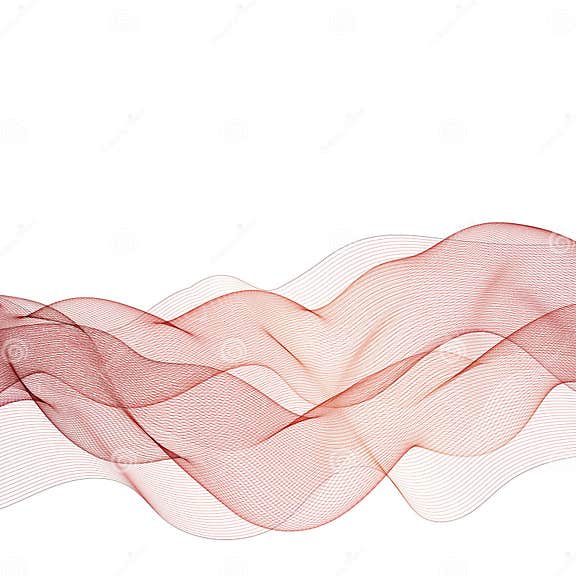 Red Wave. Abstract Vector Graphics. Eps 10 Stock Illustration ...